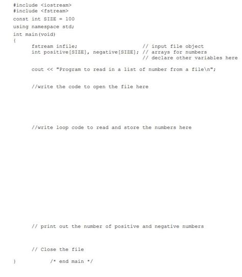 Solved 2 In The Program Below The File “numberstxt” Is A