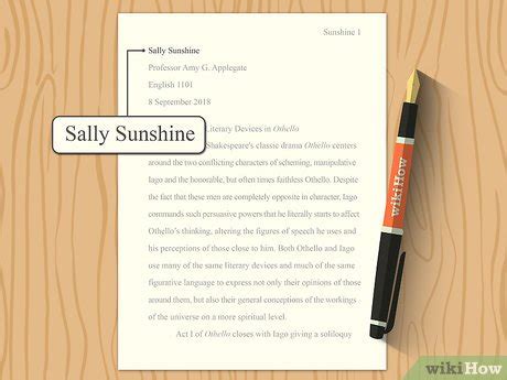 Ways To Write An MLA Style First Page WikiHow Life