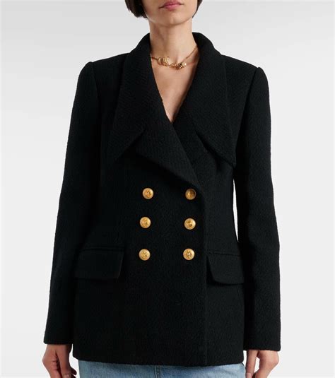 Chloé Wool Blend Bouclé Jacket Chloe