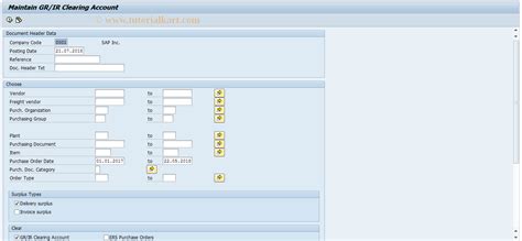 Mr11 Sap Tcode Grir Account Maintenance