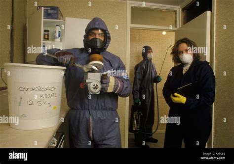 Pest Control Cockroach Eradicating Team Tower Block Council Estate