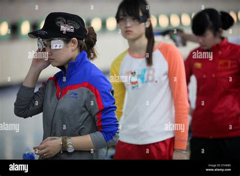 Incheon South Korea 18th Sep 2014 Chinese Athletes Guo Wenjun Zhou