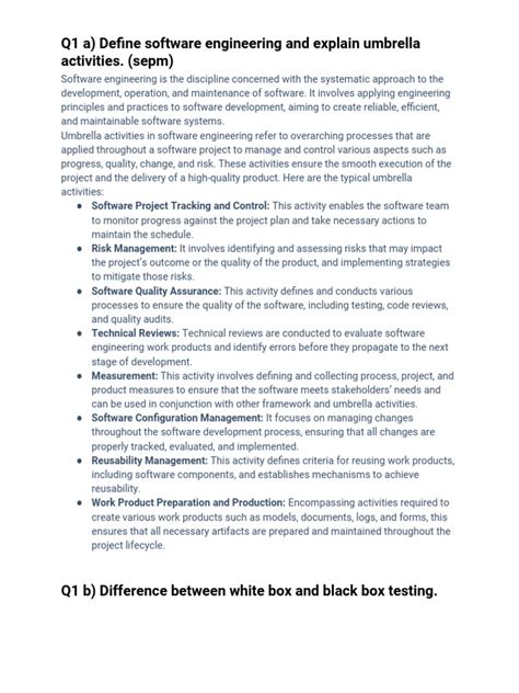 Sepm Question Paper Solution May 2023 Pdf Software Development Process Risk Management