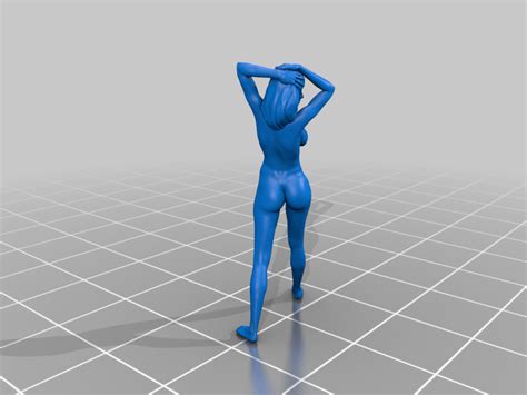 Girl With Sexy And Thin Dress Naked And With Minimum Clothing Remixfree Stl File For Cults