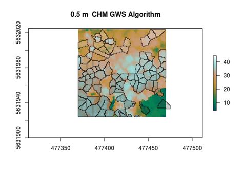 crown segementation on canopy height models from low budget uav