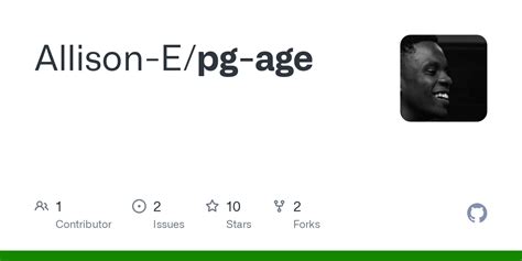 GitHub Allison E Pg Age