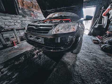 Замена переднего бампера — Lada Гранта (1G), 1,6 л, 2013 года ...