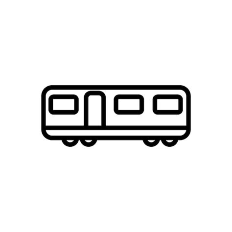 Premium Vector Transportation Train Sign Symbol Vector