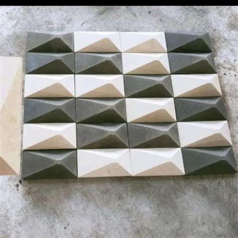 Jual Rosterbatatempelmoziakwarnavarianputihabumerahantitampias 20x10 Putih Di Seller