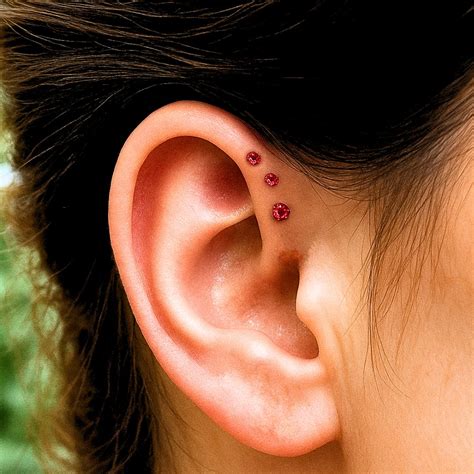 Triple Forward Helix Pain Cost Healing And More Ericajewels