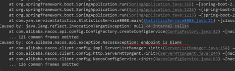 alibaba nacos api exception NacosException java lang reflect InvocationTargetException 小闸