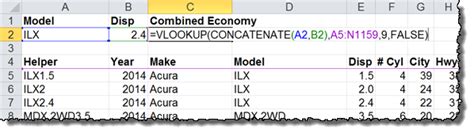 Faster Multiple Criteria VLOOKUP With CONCATENATE