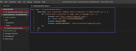 Webdriverio Save Screenshot In Webdriverio Qafox