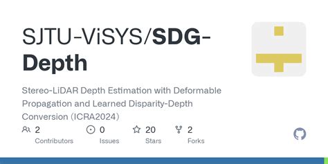 sdg depth stereo lidar py at main · sjtu visys sdg depth · github