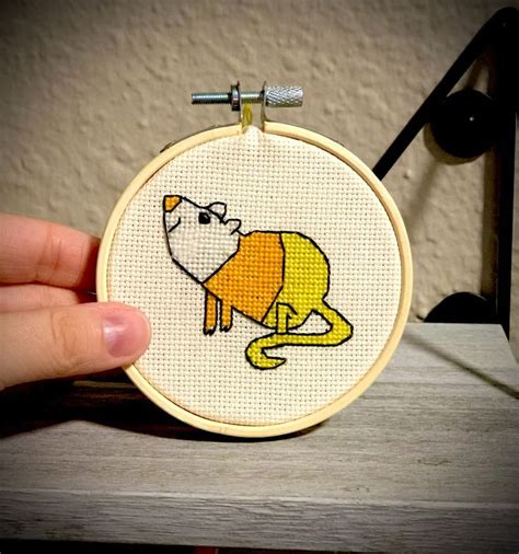 Science The Rat Adventure Time Cross Stitch Pattern Cute Instant