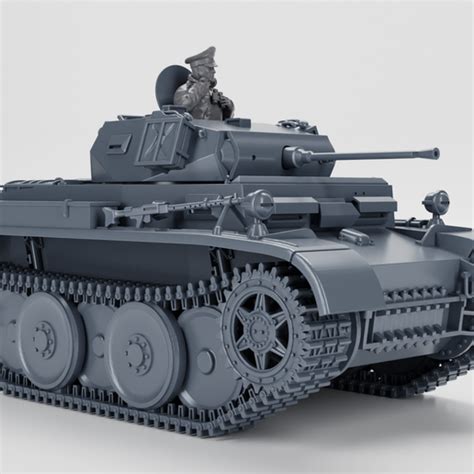 🇩🇪 Panzer Ii Ausfl Luchs 1 Tankman Germany Ww2・ 3d File For 3d