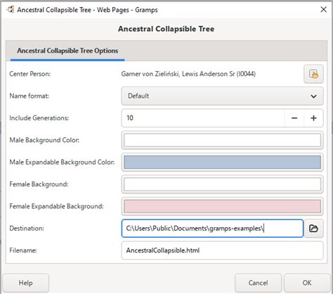 Addond3 Ancestral And Descendant Charts Gramps