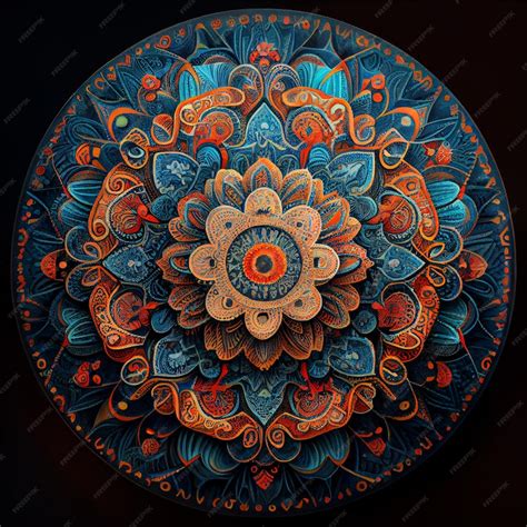 Premium Photo Beautiful Mandala Background Colorful Mandala Wallpaper