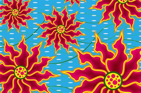 아프리카 왁스 프린트 패브릭 배경 민족 꽃 장식 디자인 꽃 무늬 모티브 꽃 요소 벡터 텍스처 아프로 컬러풀한 섬유 앙카라 패션 스타일 파레오 랩 드레스 웨딩 0명에 대한