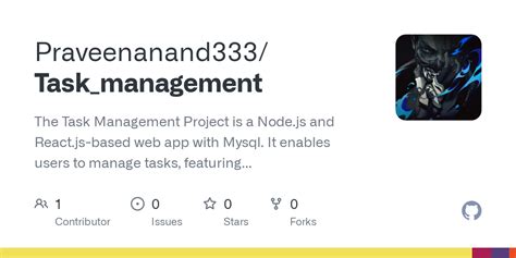 Github Praveenanand Task Management