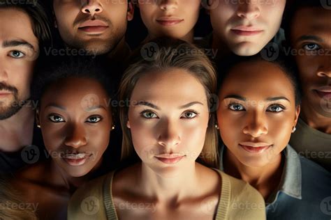 Ai Generated Faces Of Multiracial People Looking At Camera 36198219