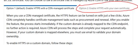 Option 2 Use Your Own Certicate Is No Longer Available · Issue 22741