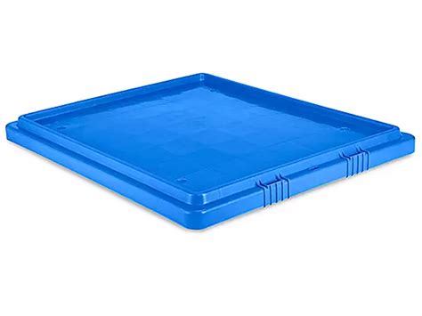 Stack And Nest Container Lid 19 X 17 Blue S 10717l Blu Uline