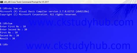 How To Add Two Numbers In Visual Basic NET
