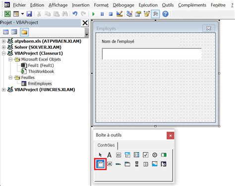 Création et gestion dun UserForm Excel VBA