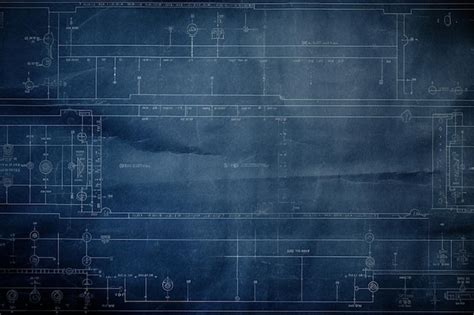 Blueprint Blueprint Texture Background Design Premium Ai Generated Image