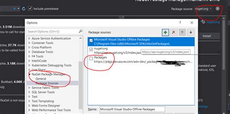 Azure Devops Unauthorized Nuget Package From Visual Studio Team Services Using Asp Net Core