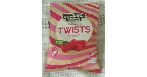 Dominion Naturals Confectionary Liquorice Twists Raspberry Reviews Au