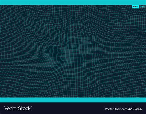 3d wireframe terrain wide angle eps10 royalty free vector