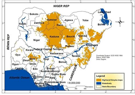 Result Map Of States Having An Elevation Between 451m And 879m Above