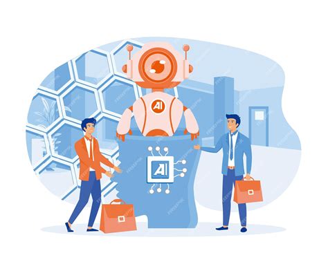 Premium Vector Business Industry Robot Factory Concept Robotic System