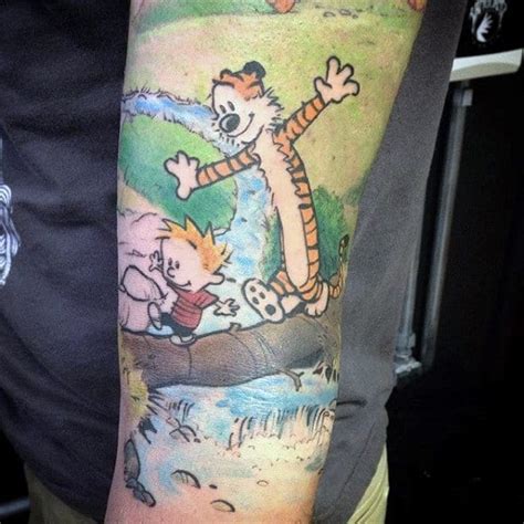70 Calvin And Hobbes Tattoo Designs For Men 2024 Guide