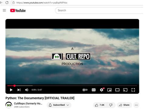 Pythons New Documentary Official Trailer Pycon Us 2025 Videos And