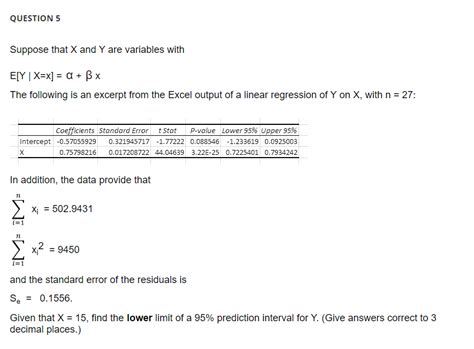 Solved Suppose that X and Y are variables with E YX x α βx Chegg com