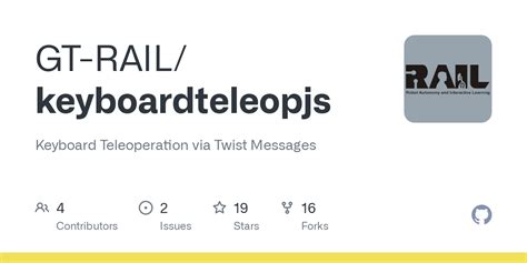 github gt rail keyboardteleopjs keyboard teleoperation via twist