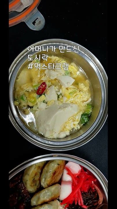 어머니가 만드신 도시락 먹스타그램 도시락 집밥 엄마손 요리 밥 Youtube