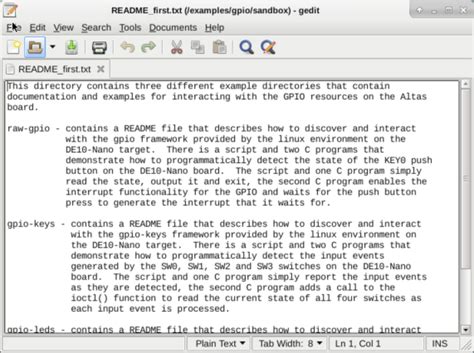 Explore The Gpio Example Application