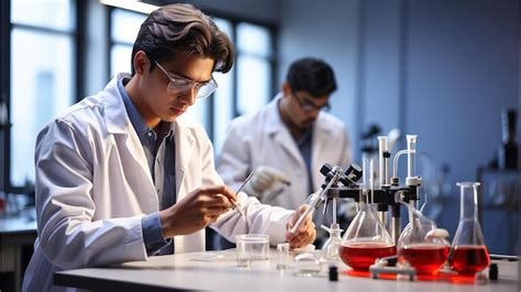 Premium Photo Appearance Of Students Carrying Out Experimental Tests