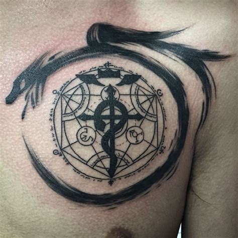 Fullmetal Alchemist Ouroboros Tattoo Forearm Tattoo Ideas