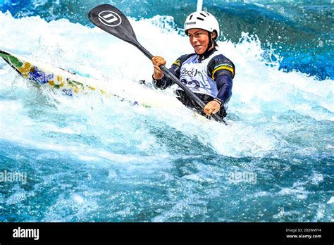 Rio De Janeiro Brazil 05th Mar 2020 National Selective Canoe Slalom That Takes Place On 05