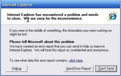 IE Crash Issue Web Browser Discussion Support Neowin