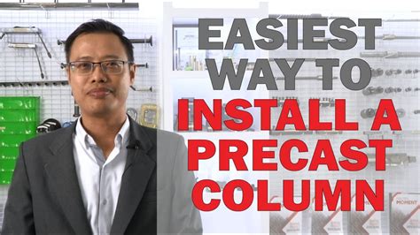 How To Install Precast Columns Moment Youtube