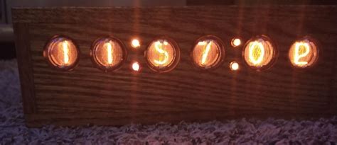 nixie tube clock etsy