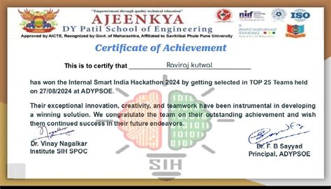 Raviraj Kutwal On Linkedin Hackathon Innovation Smartindiahackathon Teamwork Engineering