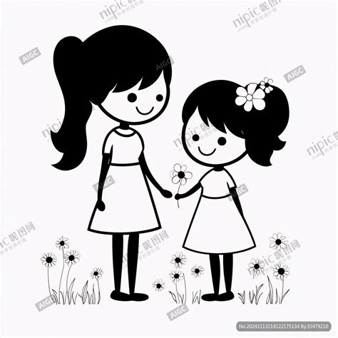 Ai创作图母女俩素材 手绘母女 卡通姐姐大姐女孩 卡通母女 妈妈女儿卡通 卡通妹妹小妹小姐姐 女儿卡通人物 卡通母女头像 母女图片 手绘男孩女孩 母亲节画报线描 母女卡通 男孩女孩手绘 手绘小