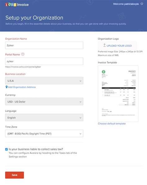 Signing Up For Zoho Invoice Zoho Invoice Help Zoho Invoice Tutorial